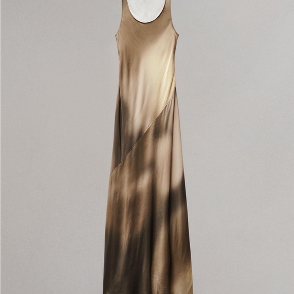 rag & bone | Dresses | Rag Bone Cream And Gold Sleeveless Maxi Dress ...